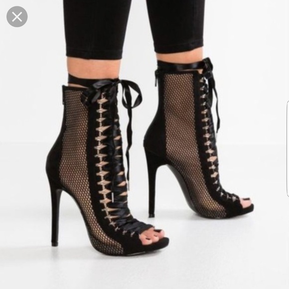 Steve Madden | Shoes | Steve Madden Fuego Mesh Peep Toe Booties | Poshmark